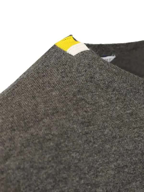 Loewe Midweight Wool Sweater With Two-tone Intarsia Detail