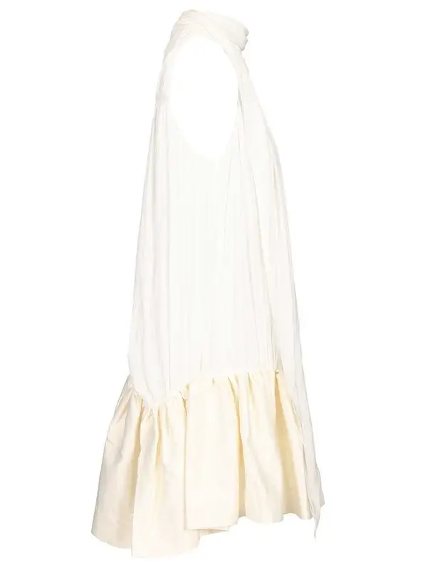 ROTATE BY BIRGER CHRISTENSEN Gathered Mini Dress - White