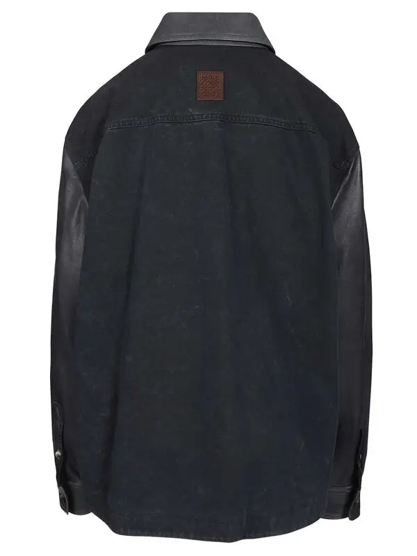 Loewe Lambskin Shirt Jacket - Blue