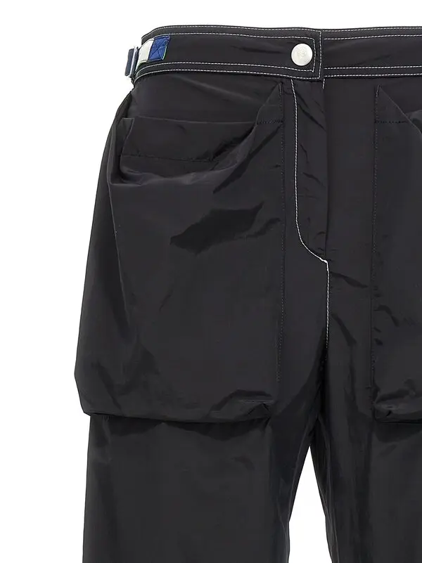 Emilio Pucci Logo Print Nylon Blend Pants