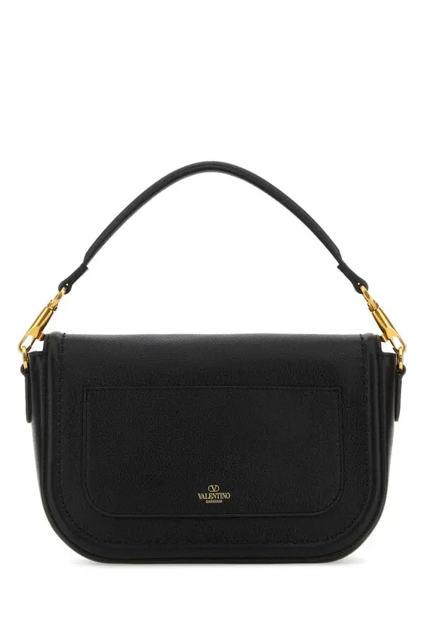 Valentino Garavani Leather Shoulder Bag - Black