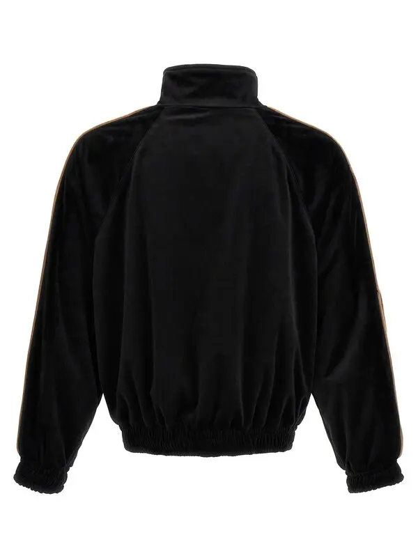 Rhude Sky Lounge Velvet Zip-up Sweatshirt