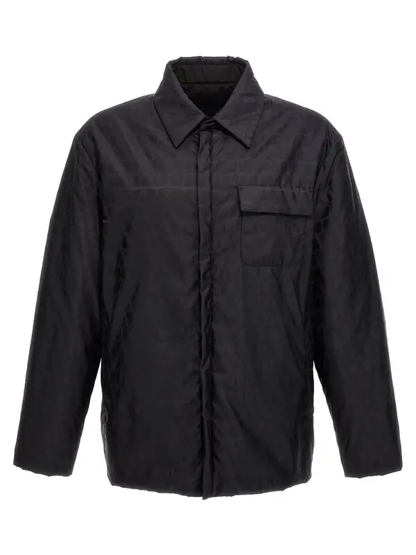 Valentino Garavani Toile Iconographe' Reversible Jacket - Black