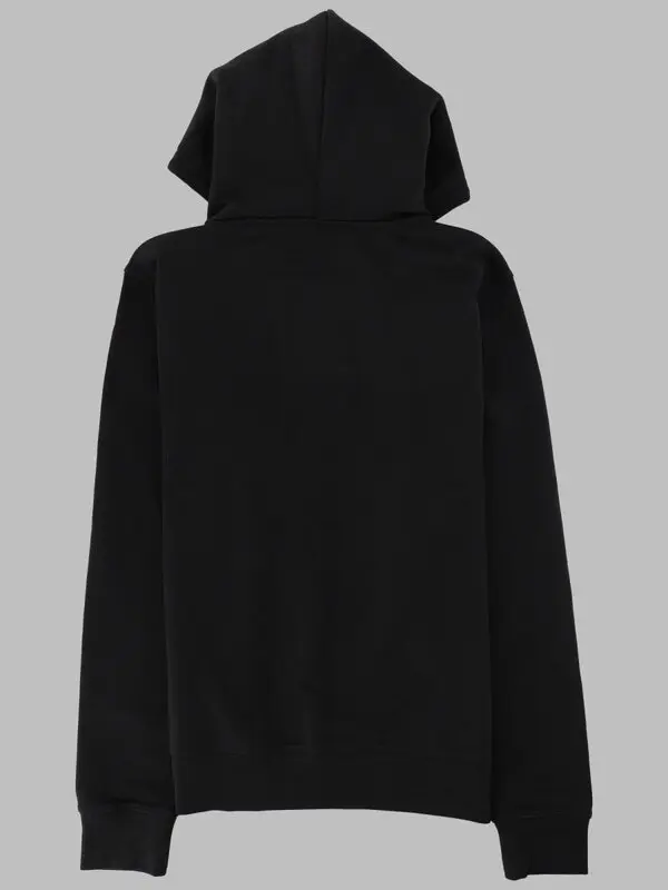 Burberry Felpa Con Cappuccio E Zip - Black