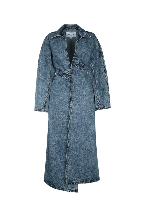 Alaïa Spiral Trench Coat - Multicolor