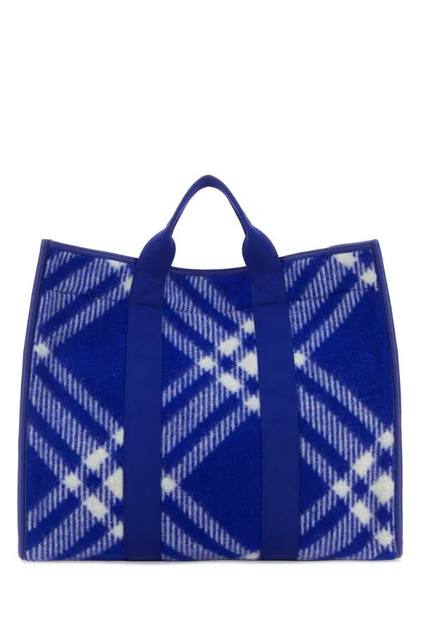 Burberry Embroidered Fabric Knight Shopping Bag - Multicolor