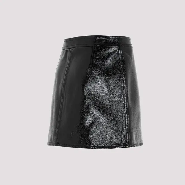COURREGES Vinyl Mini Skirt - Black