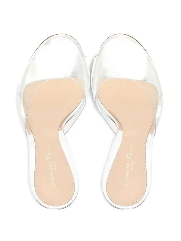 GIANVITO ROSSI Stiletto Heeled Sandals - Silver