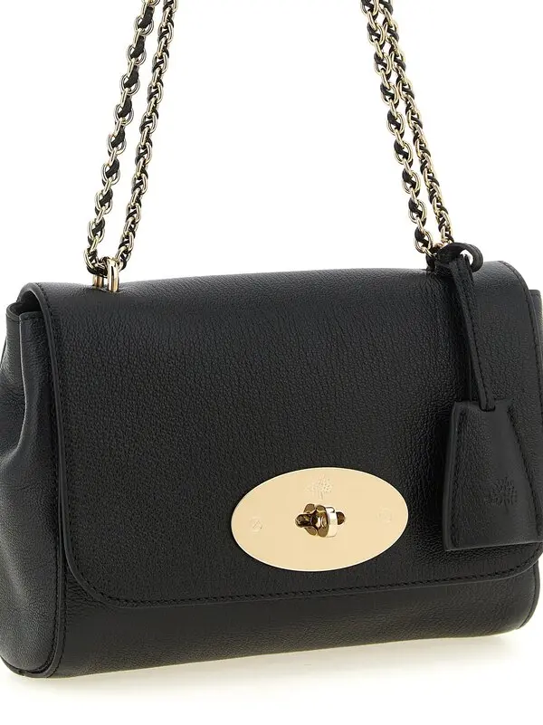 Mulberry Lily Legacy Leather Crossbody Bag With Turn Lock Closure - Black