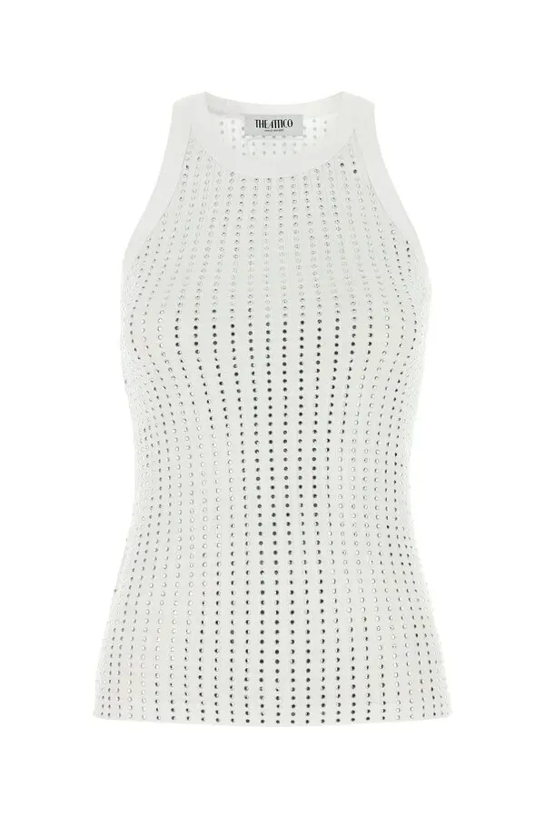 Attico Ribbed Tank Top - Multicolor