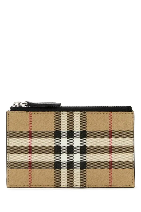 Burberry Printed Canvas Wallet - Multicolor