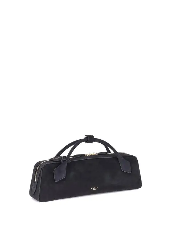 Alaïa Le Teckel Goat Leather Clutch Bag - Black