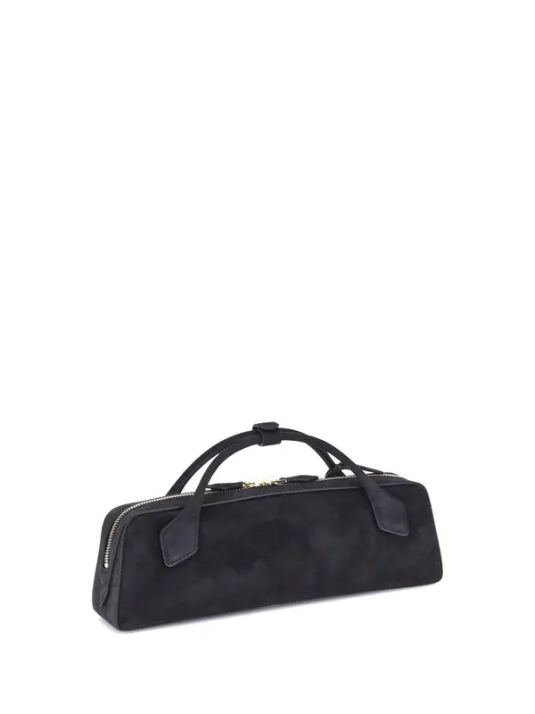 Alaïa Le Teckel Goat Leather Clutch Bag - Black