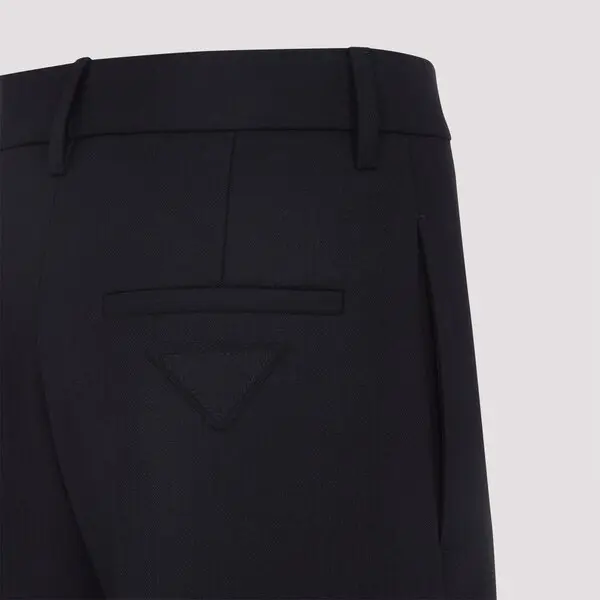 Prada Virgin Wool Pants - Blue