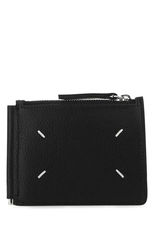 MAISON MARGIELA Leather Card Holder - Black