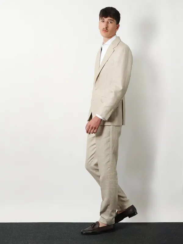 Brunello Cucinelli Silk, Linen And Wool Suit - Multicolor