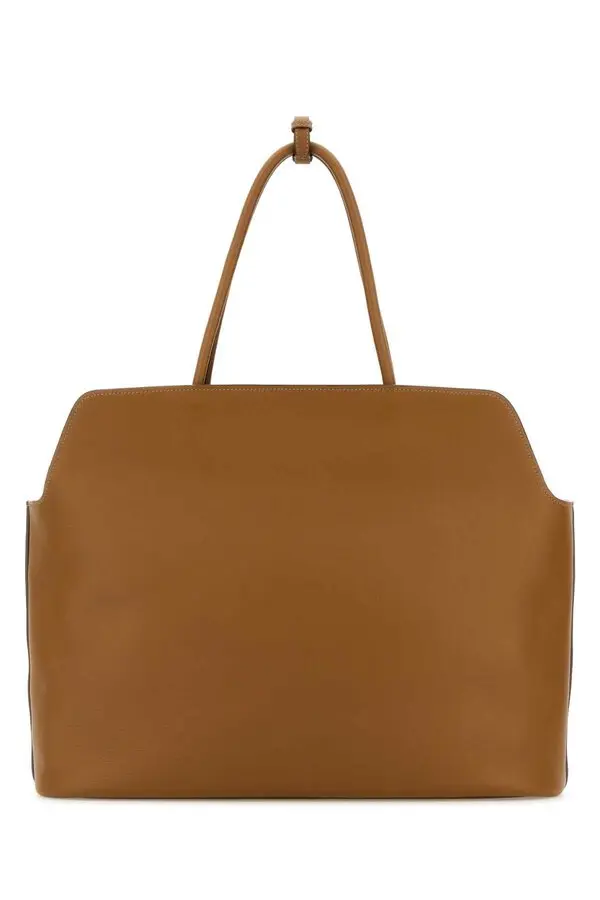 Prada Leather Shopping Bag - Brown