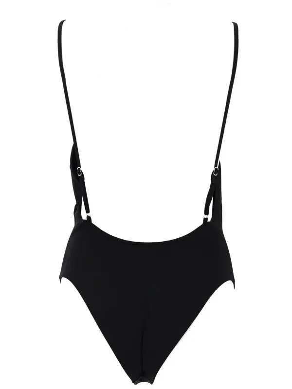 DIESEL® Deep Plunge One-piece Swimsuit With Clasp Detail