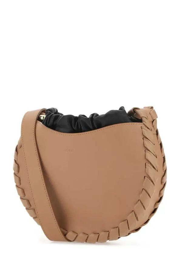 Chloé Small Mate Crossbody Bag In Biscuit Leather - Brown