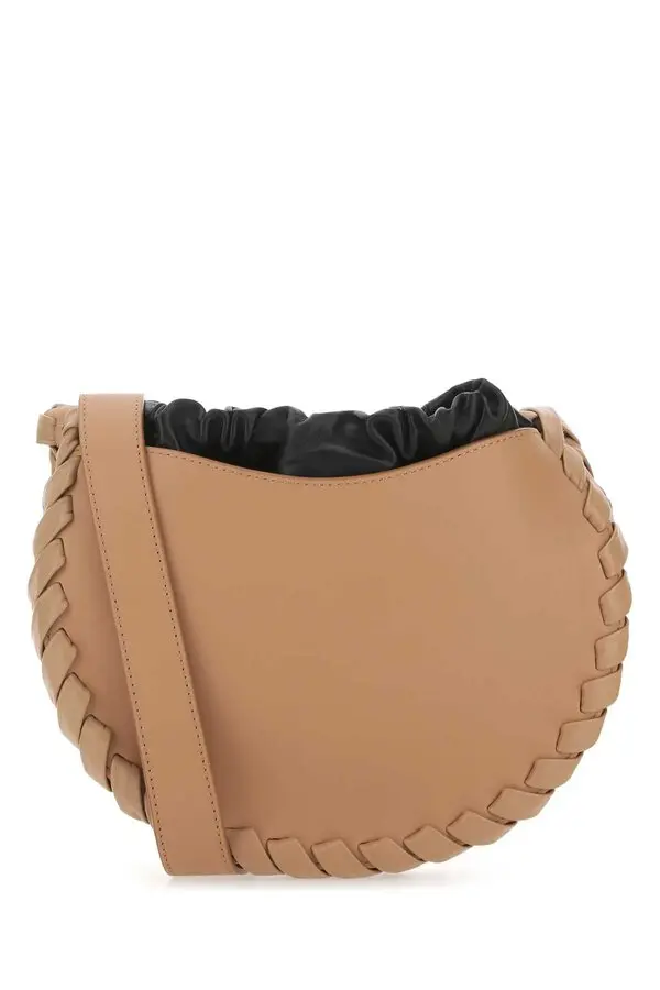 Chloé Small Mate Crossbody Bag In Biscuit Leather - Brown