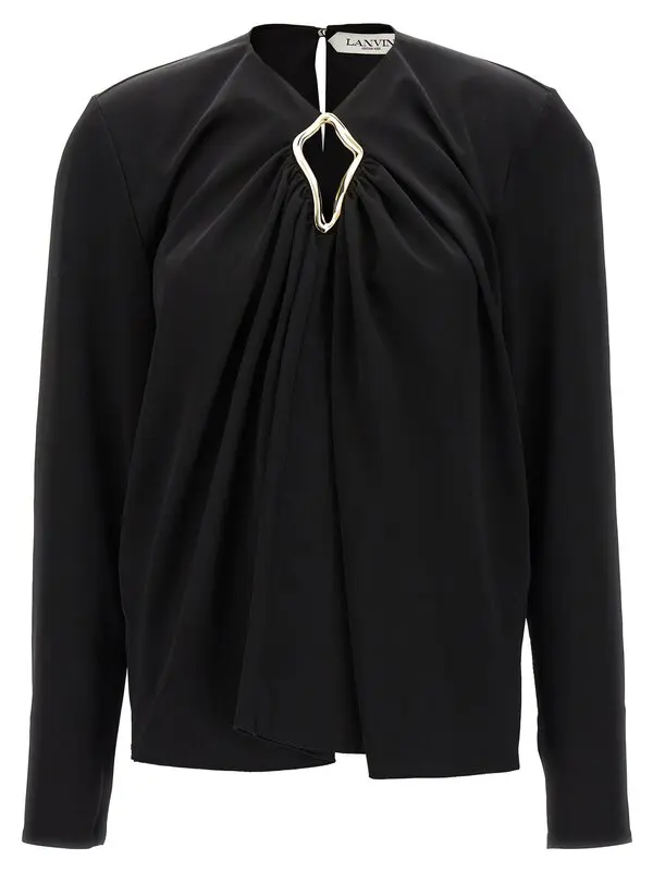 LANVIN Metallic Detail Blouse