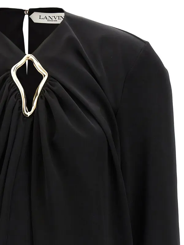 LANVIN Metallic Detail Blouse