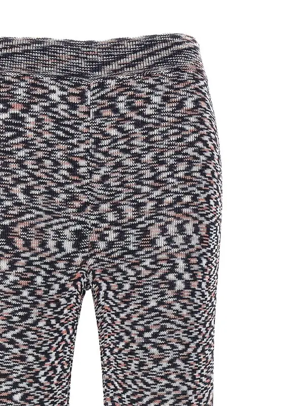 Missoni Patterned Viscose Blend Flare Trousers - Multicolor