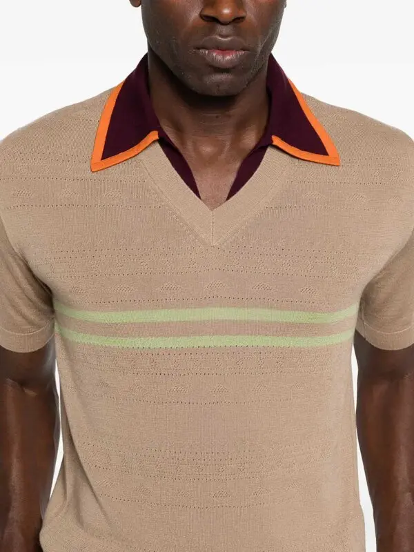 Dries Van Noten Striped Polo