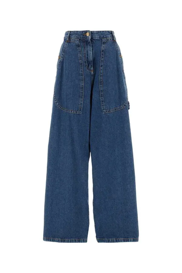 Etro Wide Leg Denim Jeans - Blue