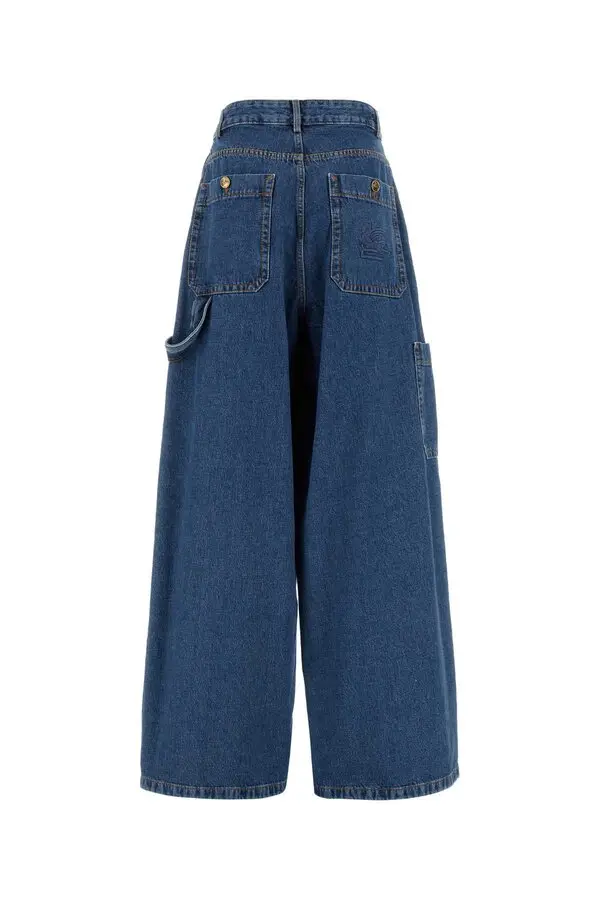 Etro Wide Leg Denim Jeans - Blue