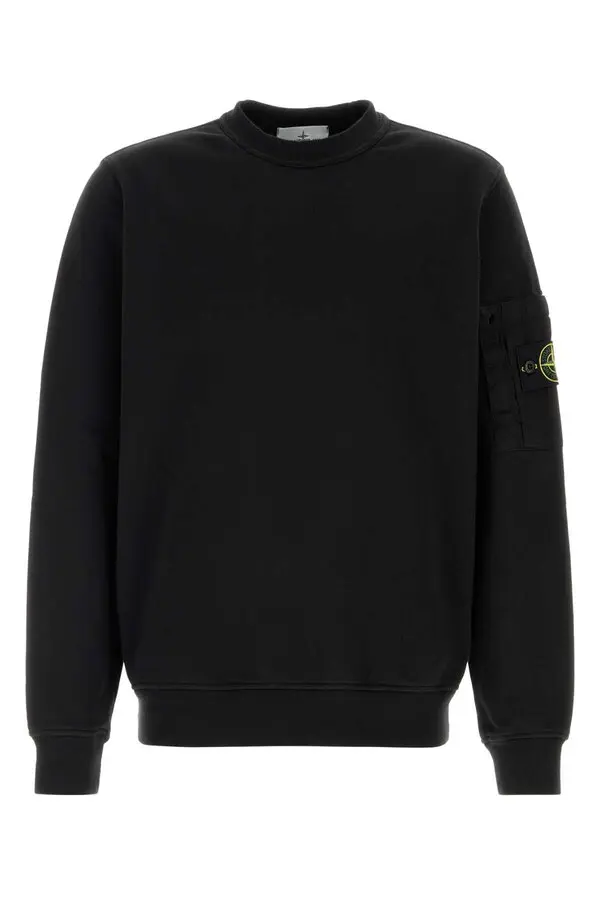 Stone Island Cotton Sweatshirt - Black
