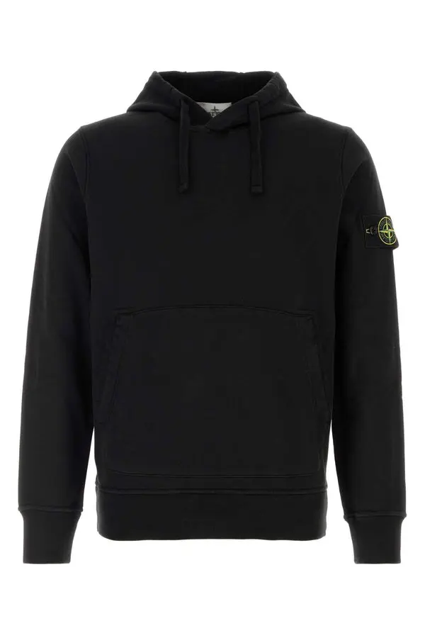 Stone Island Cotton Sweatshirt - Black
