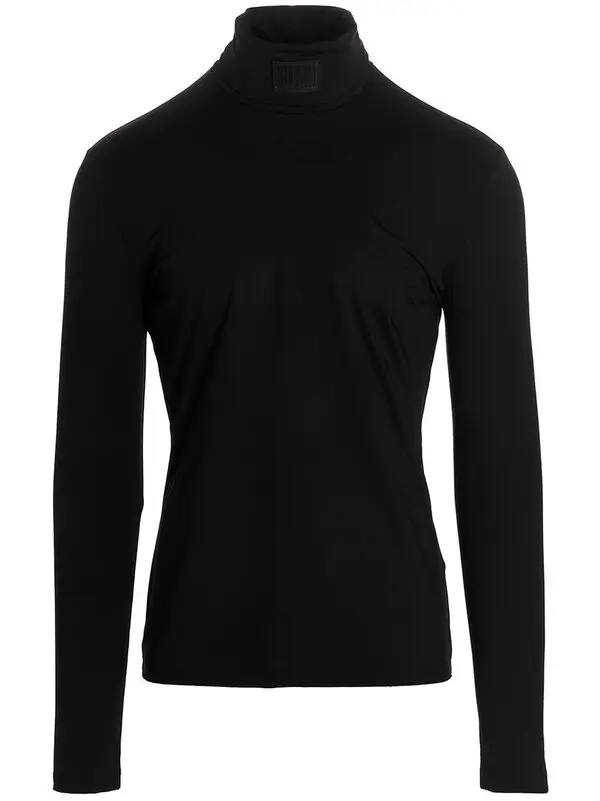 VTMNTS Logo Turtleneck Sweater - Black