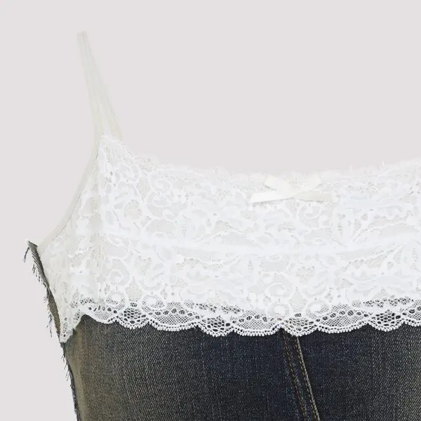 Balenciaga Cotton Lace Insert Top