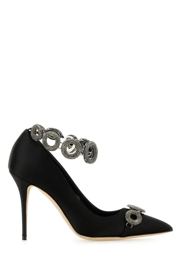 Manolo Blahnik Embellished Fabric Pumps - Multicolor