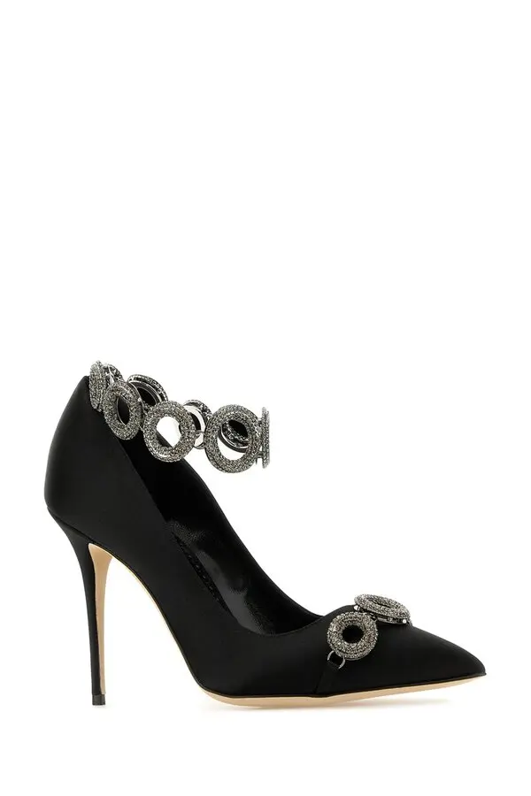 Manolo Blahnik Embellished Fabric Pumps - Multicolor