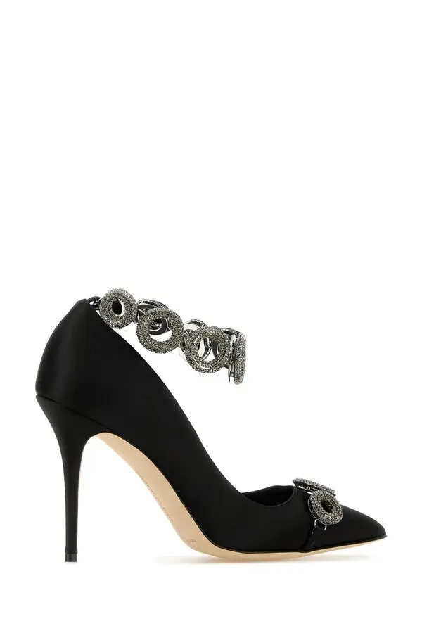 Manolo Blahnik Embellished Fabric Pumps - Multicolor