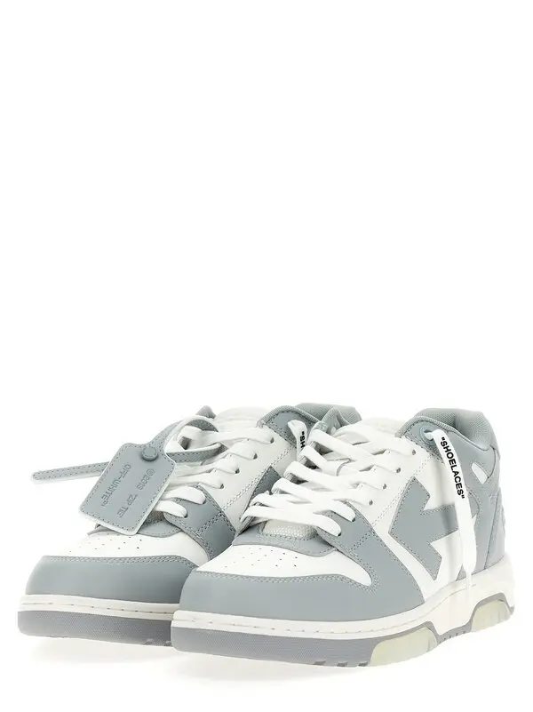 Off-White Out Of Office Leather Sneakers - Gray