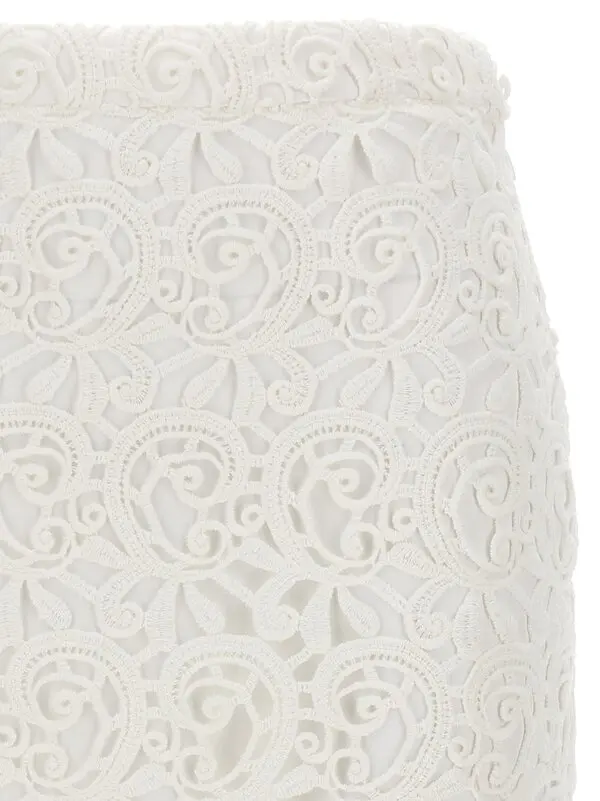 Burberry Lace Midi Skirt