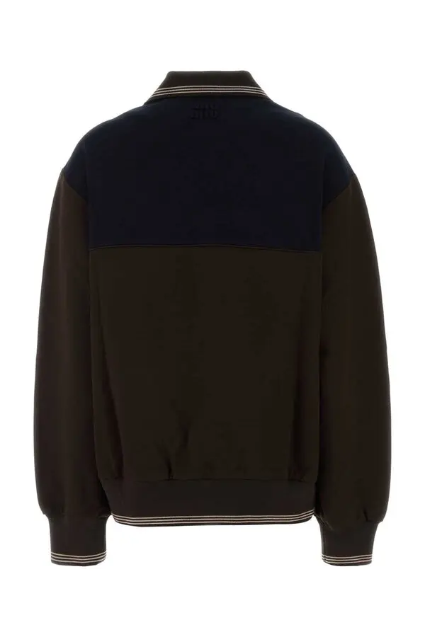 Miu Miu Two-tone Oversized Sweatshirt - Multicolor