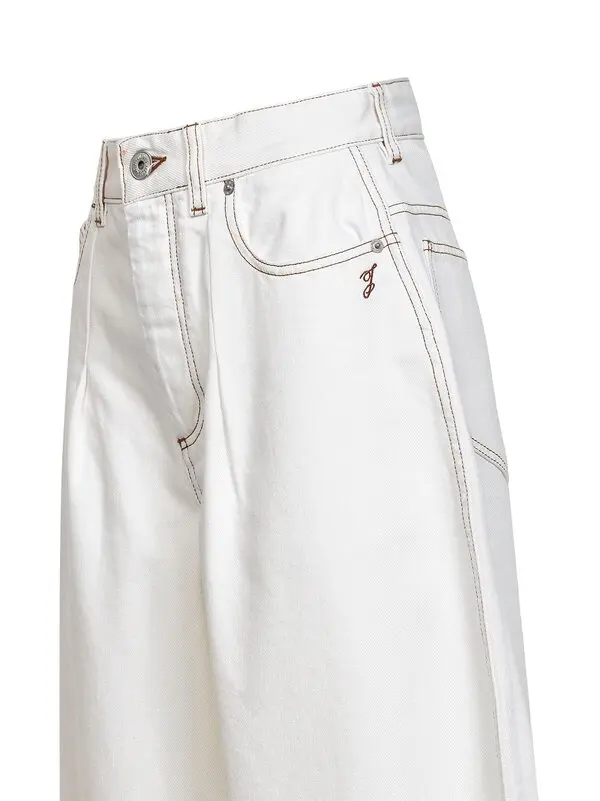 Jacquemus Ovalo De Nîmes" Curved Leg Jeans - Multicolor