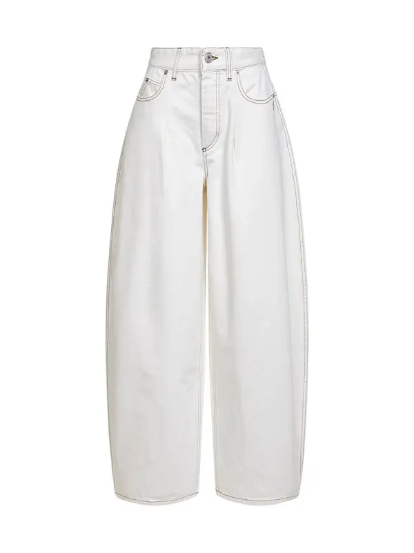 Jacquemus Ovalo De Nîmes" Curved Leg Jeans - Multicolor