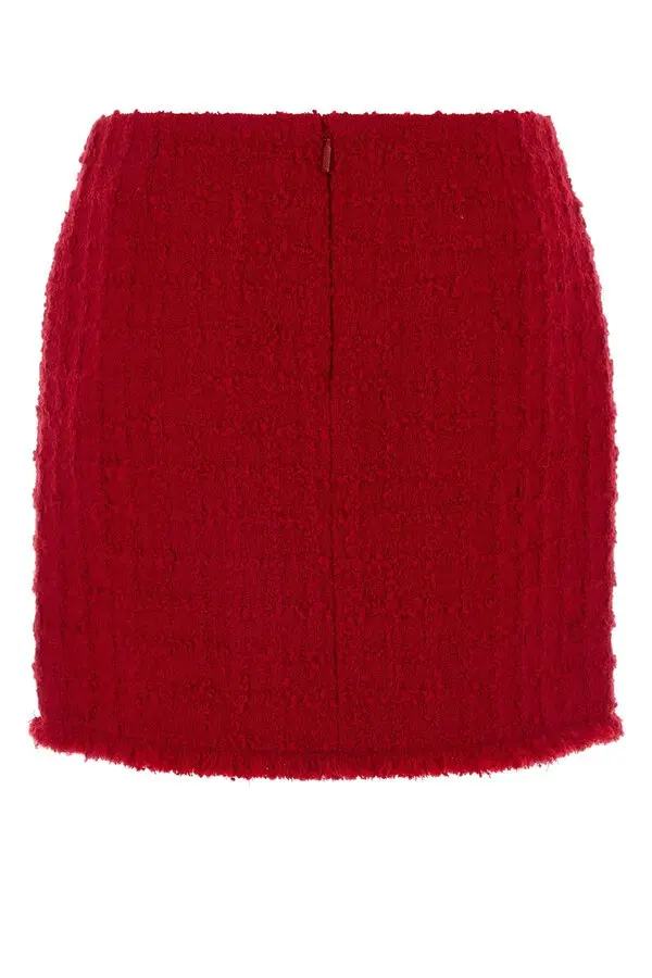 Versace Textured Tweed Skirt
