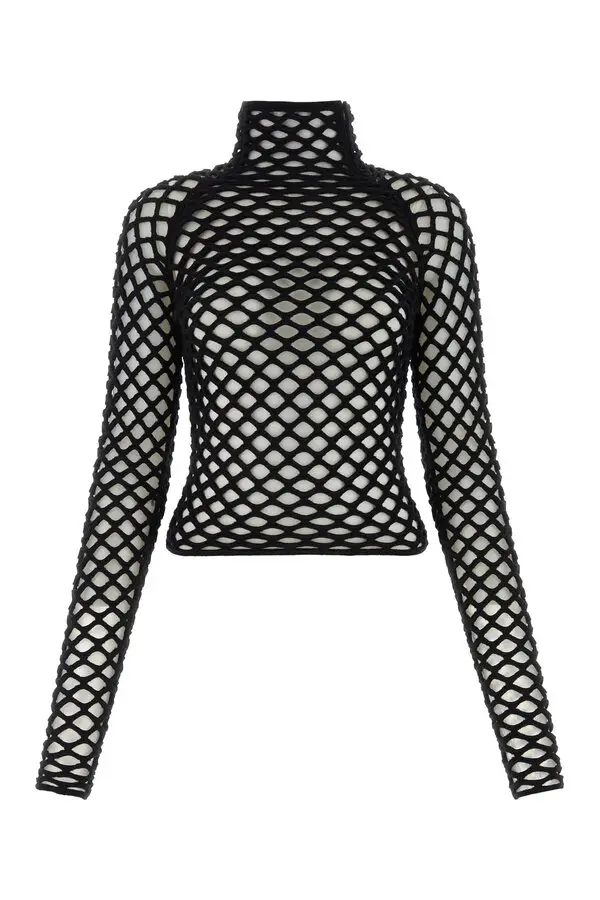 Alaïa Maglia Fishnet Top - Multicolor
