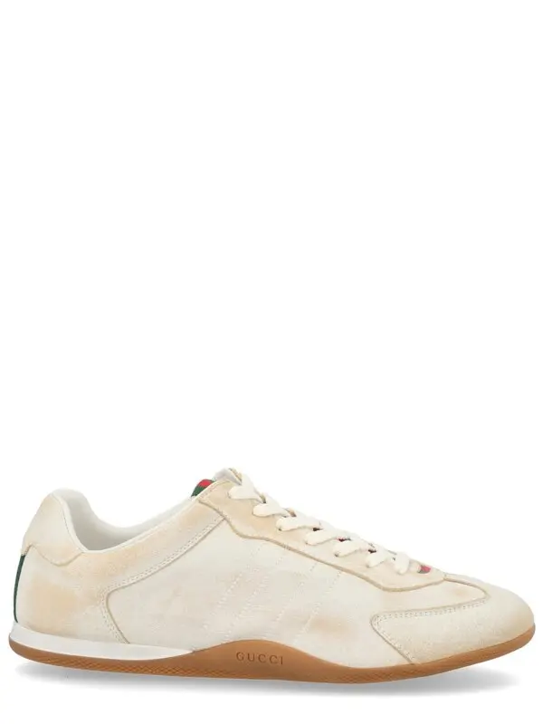 Gucci Calfskin Shift Sneakers - White