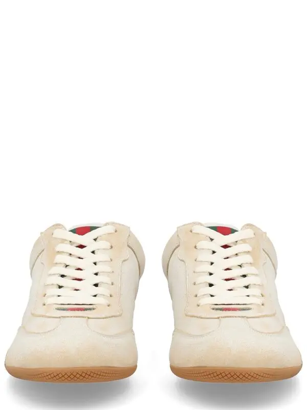 Gucci Calfskin Shift Sneakers - White