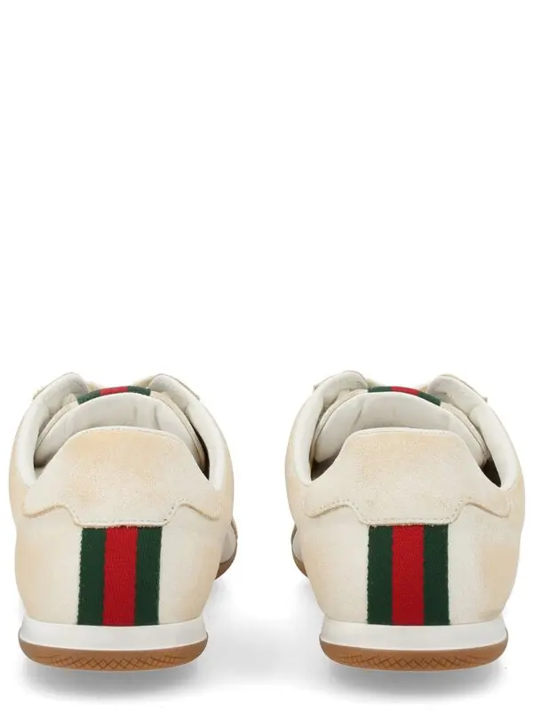 Gucci Calfskin Shift Sneakers - White