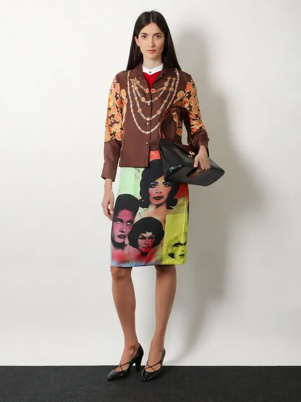 Versace Red V-neck T-shirt - Multicolor