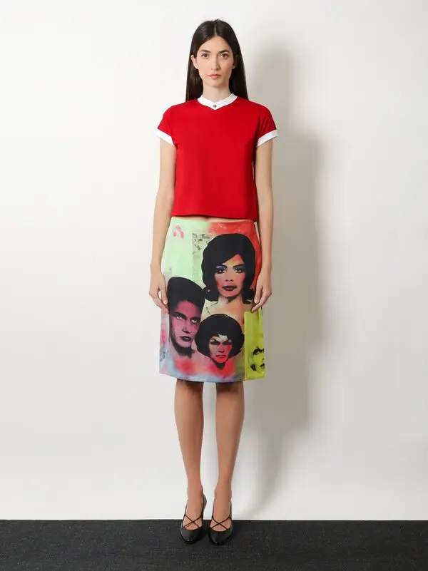 Versace Red V-neck T-shirt - Multicolor