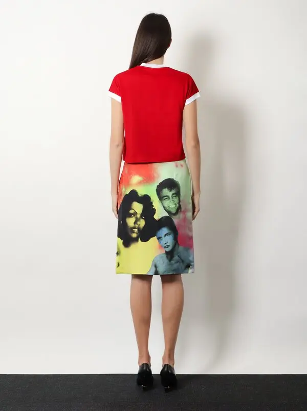 Versace Red V-neck T-shirt - Multicolor